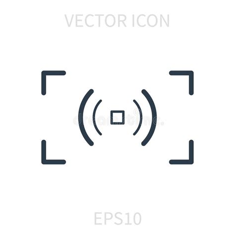 cone Do Vetor Do Autofocus Ilustração do Vetor Ilustração de linha