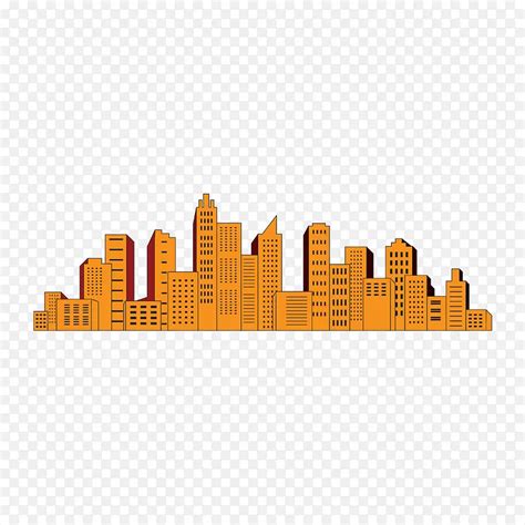 黄色高楼组群地产海报元素PNG图片素材下载 图片编号yzzanbvy 免抠素材网