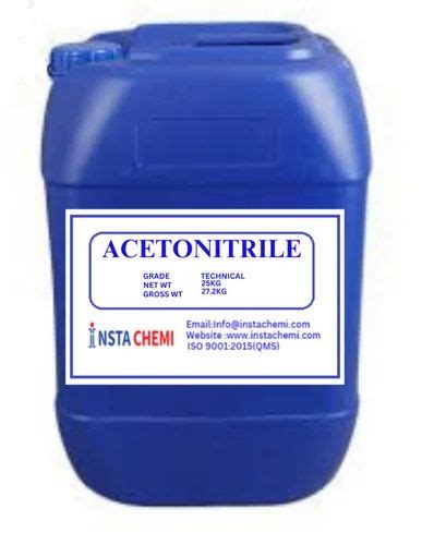 Acetonitrile Acetronitrile Cluster At Rs 112 Kg Sector 63 Noida ID 27448780230