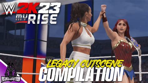 Wwe 2k23 Myrise Cutscene Compilation Wwe2k23 Wwe2k23myrise