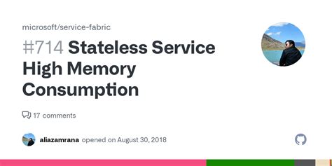 Stateless Service High Memory Consumption · Issue 714 · Microsoft