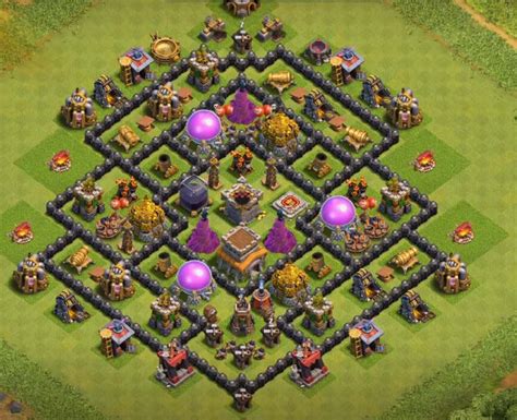 Coc Th 8 Base Defense Layout My Xxx Hot Girl