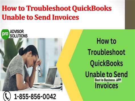 ppt how to troubleshoot quickbooks unable to send invoices powerpoint