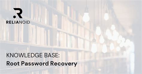 Reset Forgotten Password In RELIANOID Load Balancer