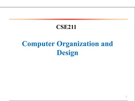 Computer Organization And Design Chapter2 Ppt Technology And Computing