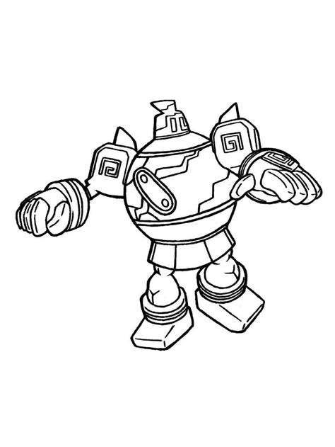 Golurk Pokemon Coloring Pages Free Printable