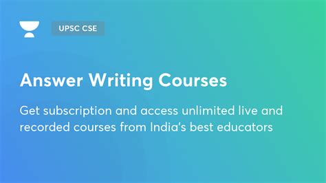 Answer Writing Courses Upsc Cse Gs Unacademy