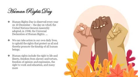 Stunning Human Rights Day Powerpoint Presentation Slide