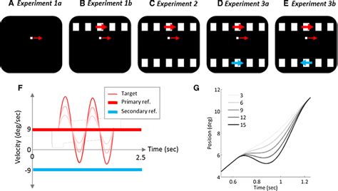 spatial and temporal characteristics of the stimuli in all