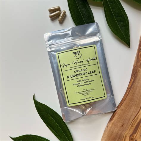 Raspberry Leaf Capsules Organic Rubus Idaeus 500mg Etsy