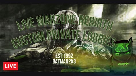 🔴live Warzone Rebirth Custom Private Lobbies Road To 2150 Subs🔴