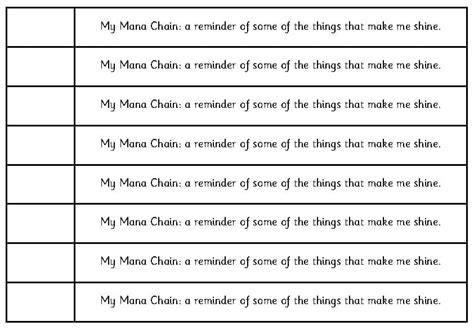 Mana Chain Celebrate Who You Are By Coastal Classes Tpt