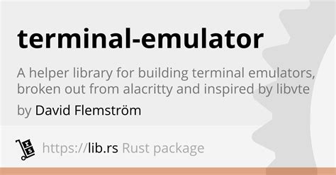 Terminal Emulator CLI For Rust Lib Rs