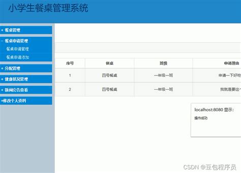 Jspssmjavaee小学生餐桌分配管理系统java Ee Ssm系统 Csdn博客