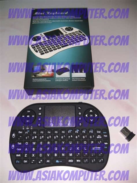 Promo Mini Wireless Keyboard With Touchpad Mouse Battery Aaa Diskon