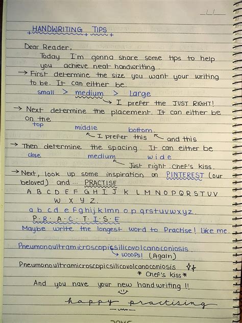 Best 13 How To Improve Your Handwriting Handwriting Improve Tips Cursive Writing For