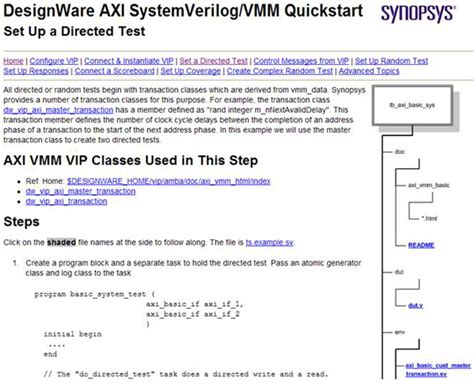 Synopsys Ip Technical Bulletin Designware Verification Ip Quickstart For Amba 3 Axi A New View