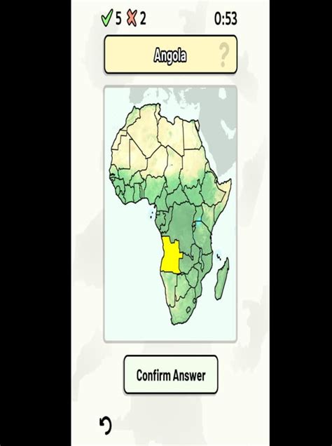 Map Of Africa Quiz Game