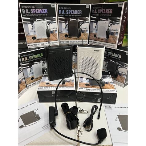 Jual Speaker Pinggang Bluetooth Brodu Mic Wireless Suport Fmtf Card