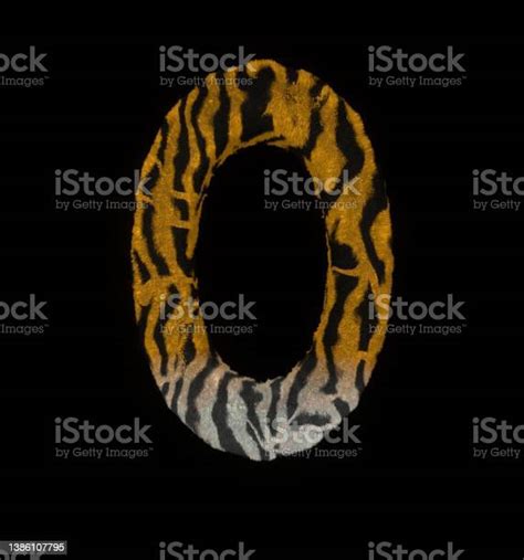 모피 호랑이 테마 글꼴 번호 0 0에 대한 스톡 사진 및 기타 이미지 0 0명 3차원 형태 Istock
