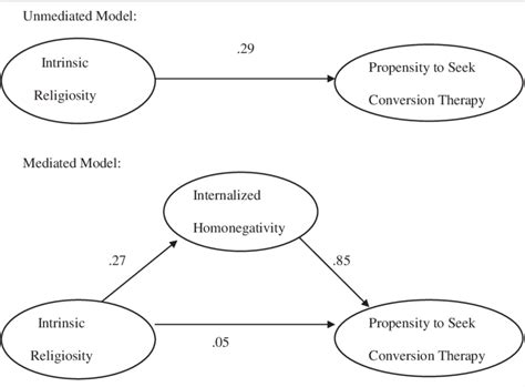 Diagram Of Mediation Hypothesis 1 Internalized Homonegativity Mediates Download Scientific