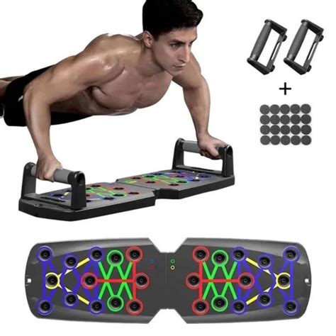 Folding Push Up Board Support Muscle Exercise Wish