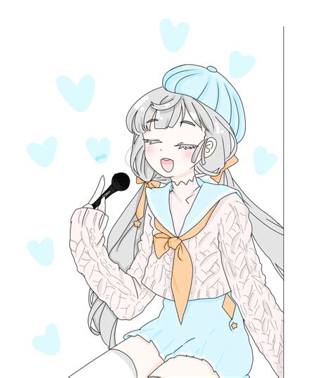 노래부르는 소녀 우주 Illustrations Art Street