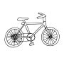 Bicycle Stencil For Classroom Therapy Use Great Bicycle Clipart