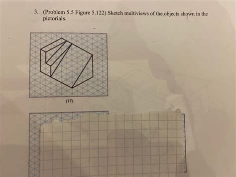 Solved 3 Problem 55 Figure 5122 Sketch Multiviews Of