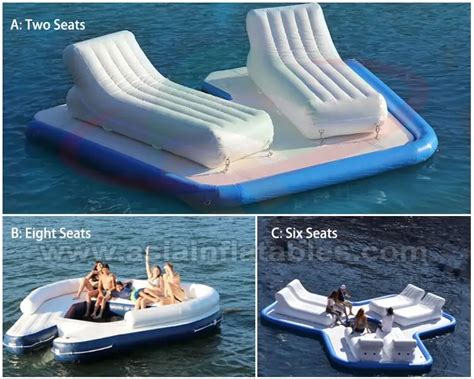 Intex Inflatable Island Floating Lounge Perfect For Water Fun