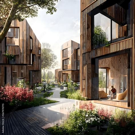 Residential Apartment Buildings Made Of Prefabricated Wood Rational