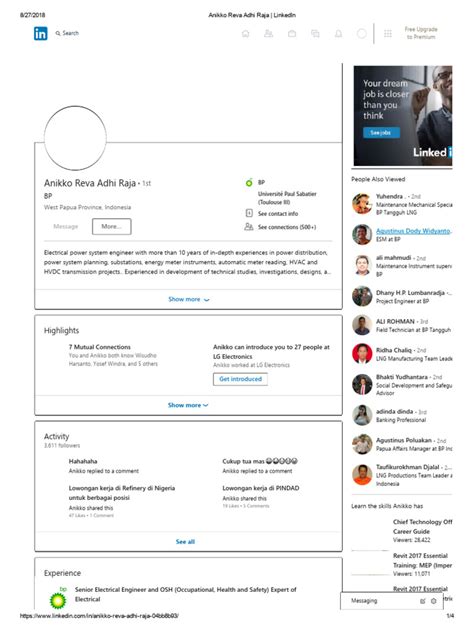 Anikko Reva Adhi Raja Linkedin Pdf Reliability Engineering