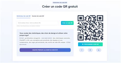 Générateur de codes QR Créez des codes QR