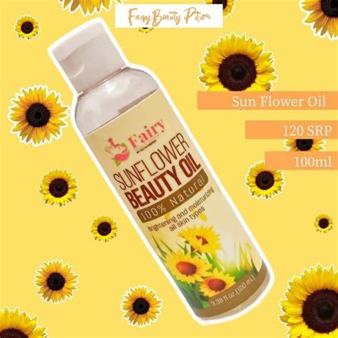 Sunflower Beauty Oil By Fairy Beauty Potion 100ml Shopee Philippines