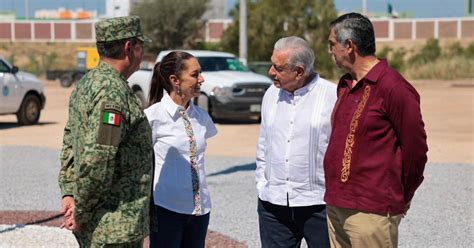 Sheinbaum acompaña a López Obrador en modernización de aduanas en Tamaulipas