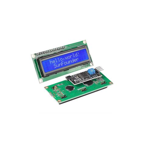 16x2 Characters Lcd Iic Interface White On Blue Screen 1602 A