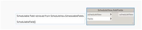 schedule add fields revit dynamo