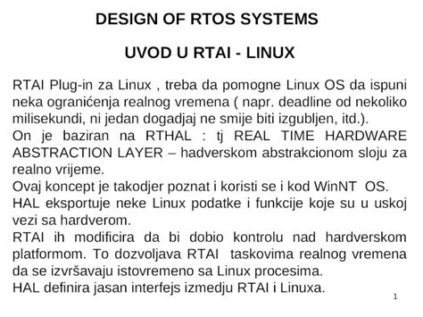 Ppt Design Of Rtos Systems Dokumentips