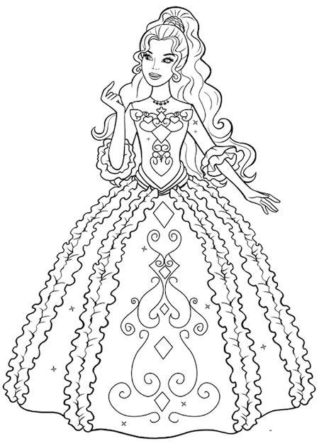Barbie Principessa Da Colorare Disegni Per Bambini Da Stampare The
