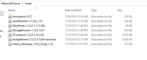 Forge Server Not Working 1122 Modder Support Forge Forums