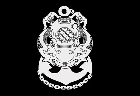 Chief Us Navy Diver First Class Vinyl Sticker Etsy