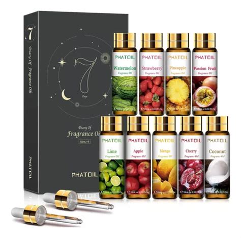 Kit 9 Aceites Esenciales Frutales 10ml Phatoil Cuotas sin interés