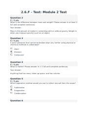 2 6 F Test Module 2 Test Docx 2 6 F Test Module 2 Test Question 2 5 5 Pts What Is The