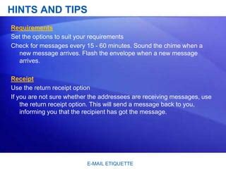Mofokeng Email Etiquette Ppt