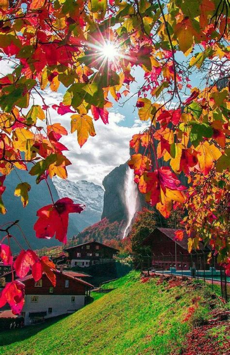 Autumn In The Lauterbrunnen Valley Switzerland Fall Photos