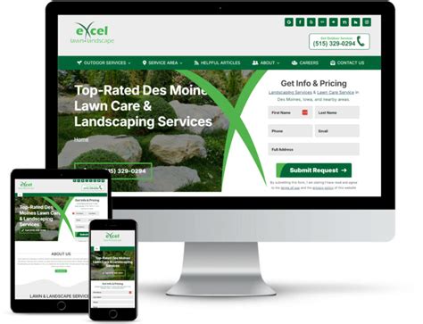 Excel Lawns And Landscape Rb Web Development