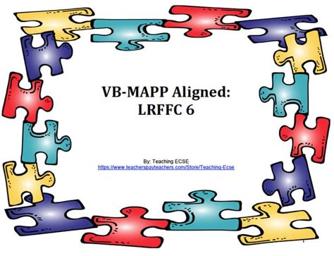 Vb Mapp Aligned Lrffc 6 By Teaching Ecse Tpt