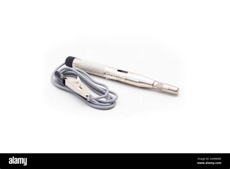 Voltage Circuit Tester For Vehicle On Isolated White Background Automotive Spare Part Stock