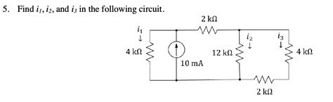 Solved Find I I And I In The Following Circuit Chegg