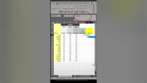 Excel Tip To Do Weighted Average With Sumproduct Youtube